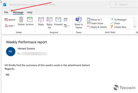 how to replace or edit a message in outlook 365 app after it has been