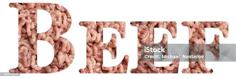 단어 흰색 바탕에 신선한 다진 고기 또는 갈은 고기로 만든 쇠고기 0명에 대한 스톡 사진 및 기타 이미지 0명 갈비 음식 고기 Istock