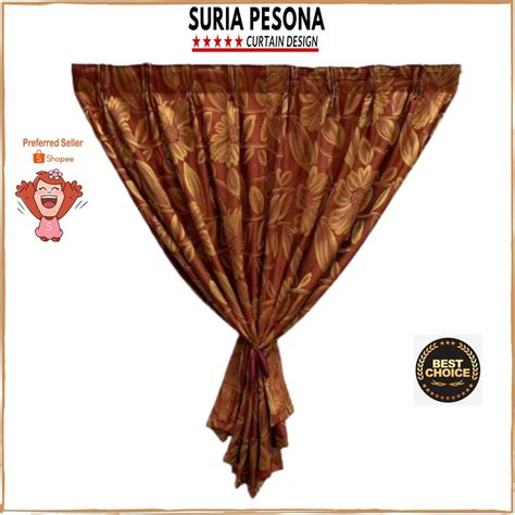 P18 Langsir Ready Made Siap Jahit Langsir Langsir Moden Langsir Tingkap Rumah Curtain Window