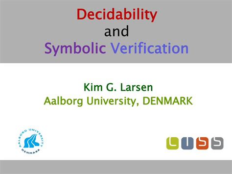 Pdf Decidability And Symbolic Verificationpeople Cs Aau Dk ~kgl Ssft2015 Newslides