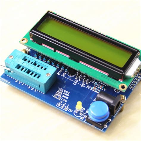 Transistor Tester DIY Kit Resistor Capacitor Triode Electronic Measurement With Acrylic Shell