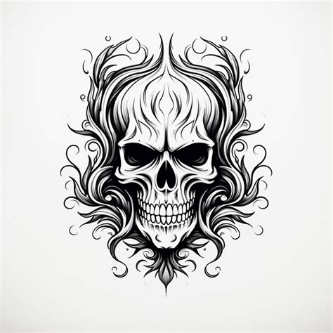 Premium Ai Image Skull For Logo Defining Element