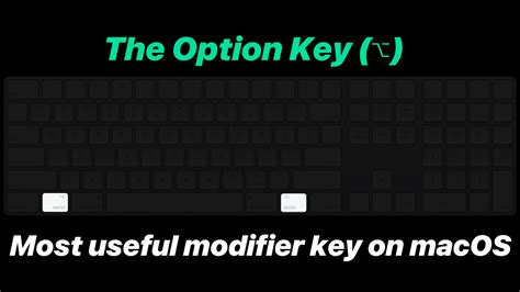 13 Things The Option Key ⌥ Does On Macos