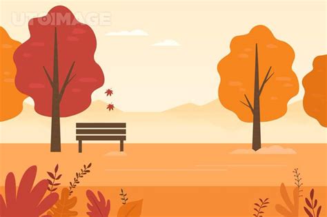 가을 풍경 일러스트 02 C200904 유자디자인 일러스트 배경 백그라운드 가을 시즌 가을풍경 자연 풍경 추석
