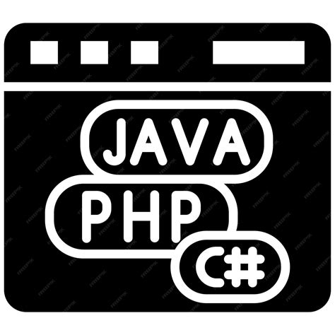 Premium Vector Coding Language Vector Illustration Style