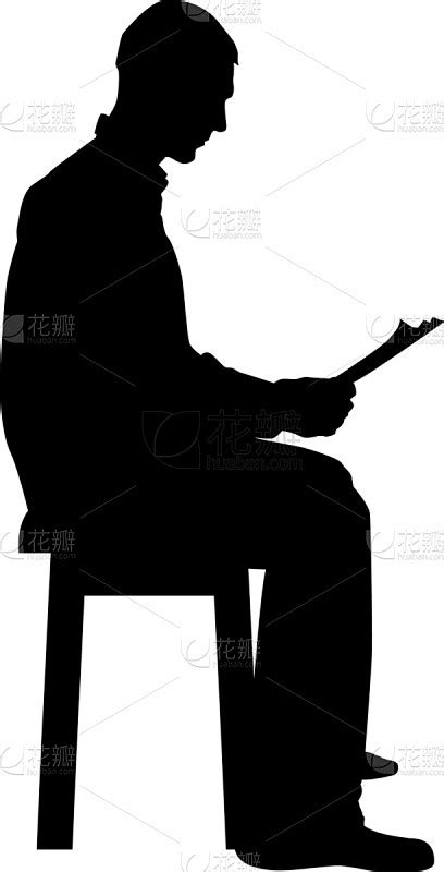男人 概念 分离着色 男孩 书 商务 人 坐 读书 剪影