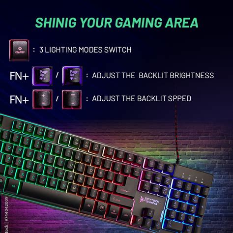 Skytech Gaming Classic Rgb Gaming Mouse And Keyboard Combo Customizable