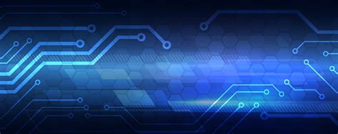 하이테크 회로 기판 설계 혁신 개념 추상적 미래 지향적 인 넓은 통신 벡터 일러스트레이션 파란색 배경에 공상 과학 기술 0명에 대한 스톡 벡터 아트 및 기타 이미지 Istock