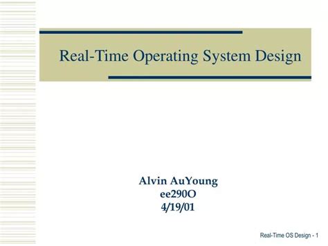 PPT Real Time Operating System Design PowerPoint Presentation Free