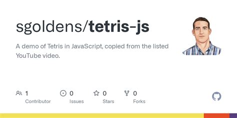 GitHub Sgoldens Tetris Js A Demo Of Tetris In JavaScript Copied