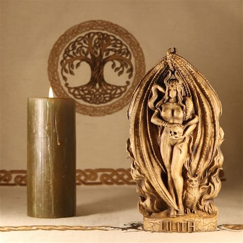 Lilith Statue Lilith Goddess Ishtar Inanna Statue Lilith Etsy