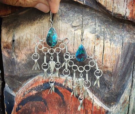 Boho Earrings Silver Tone Ethnic Hippie Earrings Boho Jewelry Silver Turquoise Style Dangle