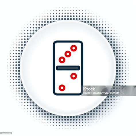 흰색 배경에 격리 된 라인 도미노 아이콘 다채로운 개요 개념 벡터 개념에 대한 스톡 벡터 아트 및 기타 이미지 개념 개체 그룹 그림자 Istock