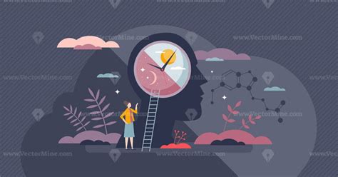 Circadian Sleep Rhythm With Inner Cycle For Daily Routine Tiny Person