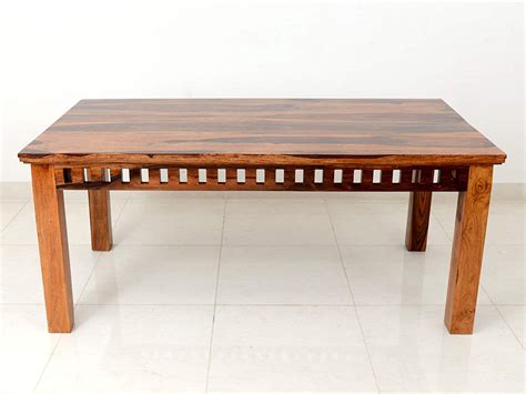 Mh Decoart Sheesham Wood Rectangle Shape Dining Table Without Chairs