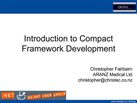 Compact Framework Development For The Desktop Developer Ppt