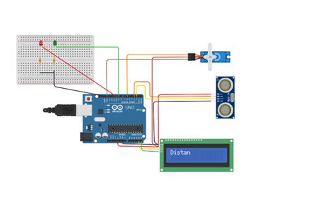 Circuit Design Automatic Door Tinkercad