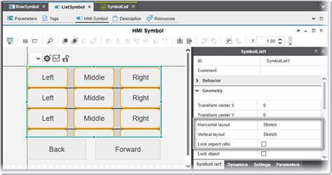 Adaptive Layout Of HMI Symbol Instances