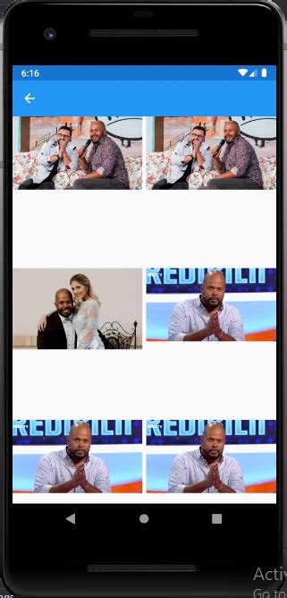 c xamarin forms grid of images has too much space between elements