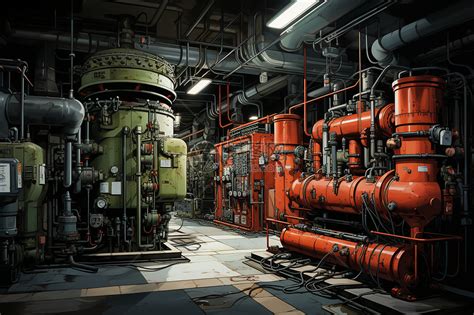 核反应堆控制棒插画图片下载 正版图片600499753 摄图网