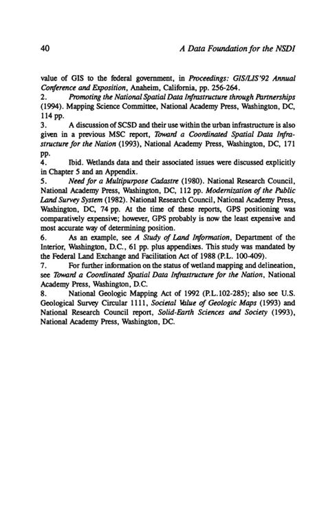 Recommendations Data Foundation For The National Spatial Data Infrastructure The National