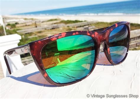 Revo 840 Grand Sixties Tortoise Shell Green Mirror Sunglasses