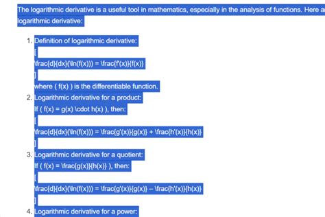 List Of Mathematical Formulas “logarithmic Derivative Perelman Work