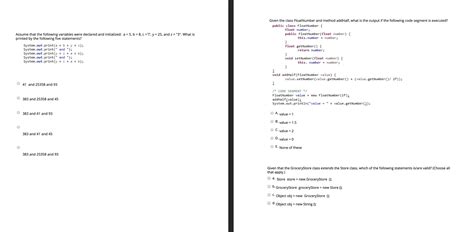 Solved Given The Class Floatnumber And Method Add Half What