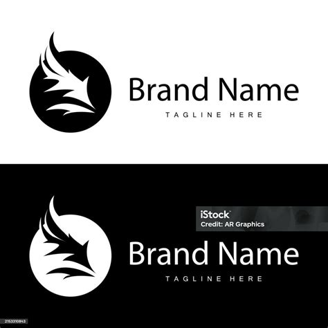 날개 로고 디자인 벡터 독수리 팔콘 날개 아름다움 비행 새 일러스트 레이 션 기호 개념에 대한 스톡 벡터 아트 및 기타 이미지 Istock