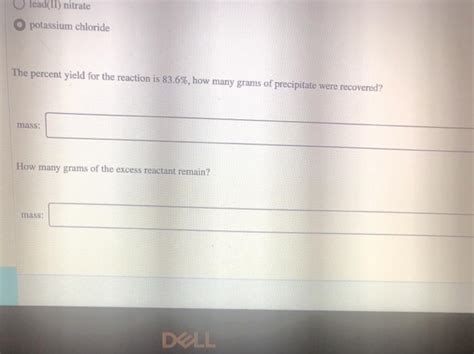 Solved An Aqueous Solution Containing 6 46 G Of Lead Ii