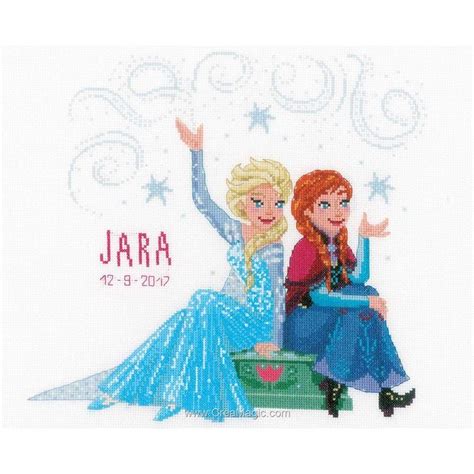 Kit Reine Des Neiges Disney Frozen Soeurs Pn 0165884 Chez Vervaco