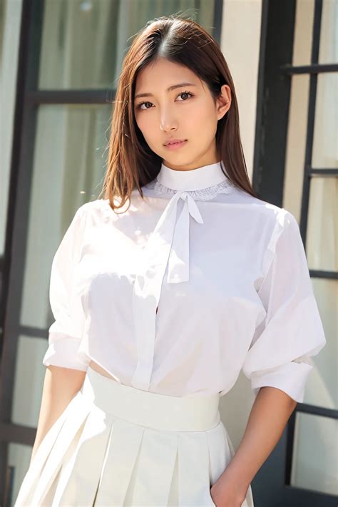 1girl Sakuranenejav Parted Lips Brown Hair