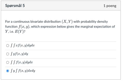 [solved] For A Continuous Bivariate Distribution X Y Wit