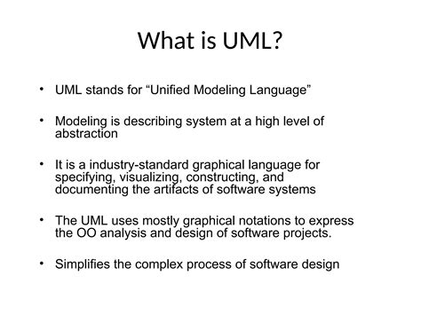 UML Introduction The System Development Life Cycle SDLC Is A Complex