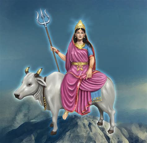 The Birth Of Devi Shailaputri Or Maa Shailaputri Navratri First Day Goddess