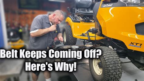 Cub Cadet Xt1 Xt2 Deck Belt Keeps Coming Off Full Troubleshooting And Fix