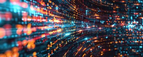 Binary Code Programming Data Flow Matrix Background In Computer
