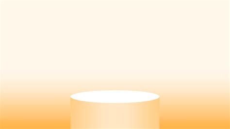 화장품 쇼케이스를 위한 3d 받침대 실린더 서클 소프트 오렌지 포디움 서클 스테이지 오렌지 파스텔 소프트 컬러 광고 복사 공간을 위한 플랫폼 1단계 제품 디스플레이를 위한