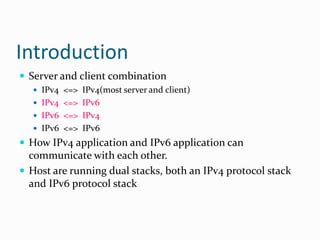 IPV4 IPV6 INTEROPERABILITY PPT