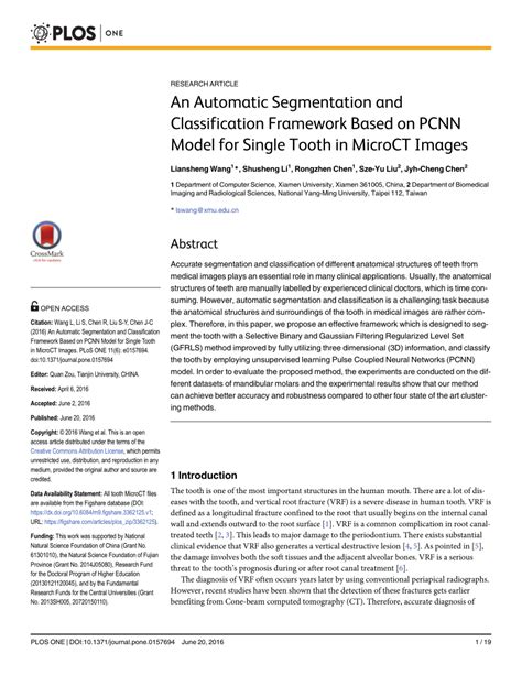 Pdf An Automatic Segmentation And Classification Framework Based On Pcnn Model For Single