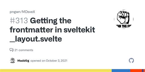 Getting The Frontmatter In Sveltekit Layoutsvelte · Issue 313