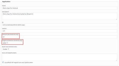 PhoneGap Build Compiling Android ARM X Apps WP AppKit