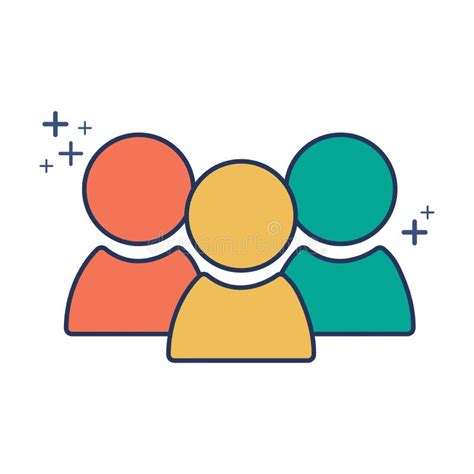 Worker Icon Vector Illustration Glyph Style Design With Color And Plus