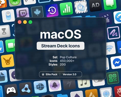 pop culture macos stream deck icons for stream deck regular mini