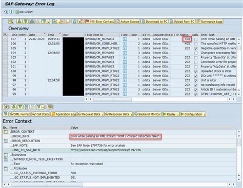Sap Gateway Tracing And Error Checking Sap Community