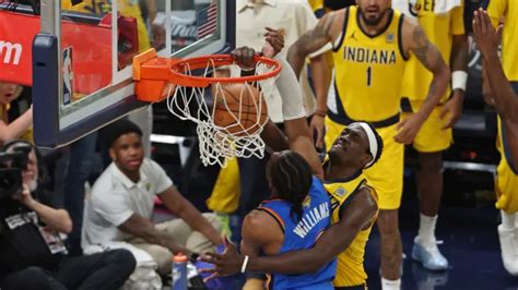 Pascal Siakam Dunk Pacers Star Throws Down Poster Slam Over Thunders