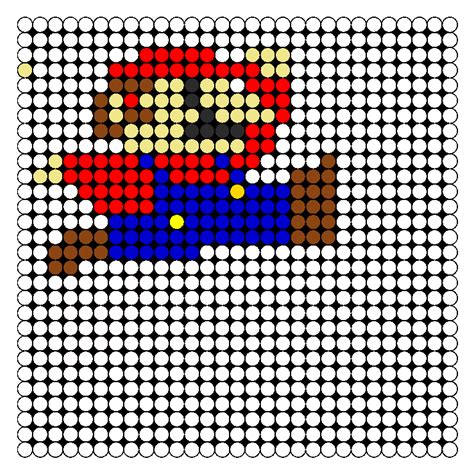 Mario Perler Bead Pattern Printable Mario Perler Bead Pattern Printable