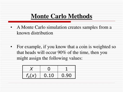 Ppt Monte Carlo Methods Powerpoint Presentation Free Download Id 4520443