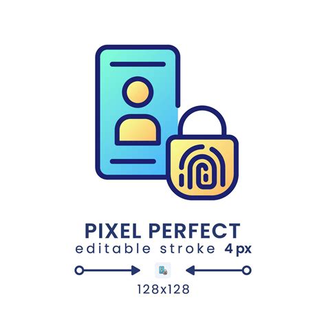 Multi Factor Authentication Gradient Fill Desktop Icon Security System Device Protection