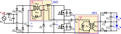 Figure From An Electrolytic Capacitor Less PFC LED Driver With Low DC Bus Voltage Stress For